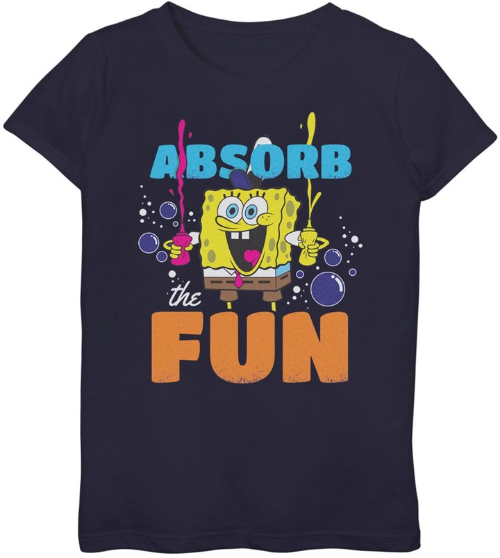 Licensed Character Girls' 7-16 SpongeBob SquarePants "Absorb The Fun ...