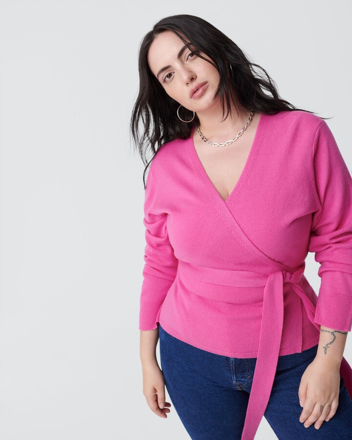 Diane von Furstenberg Evadine Wool-Cashmere Wrap Top - ShopStyle ...