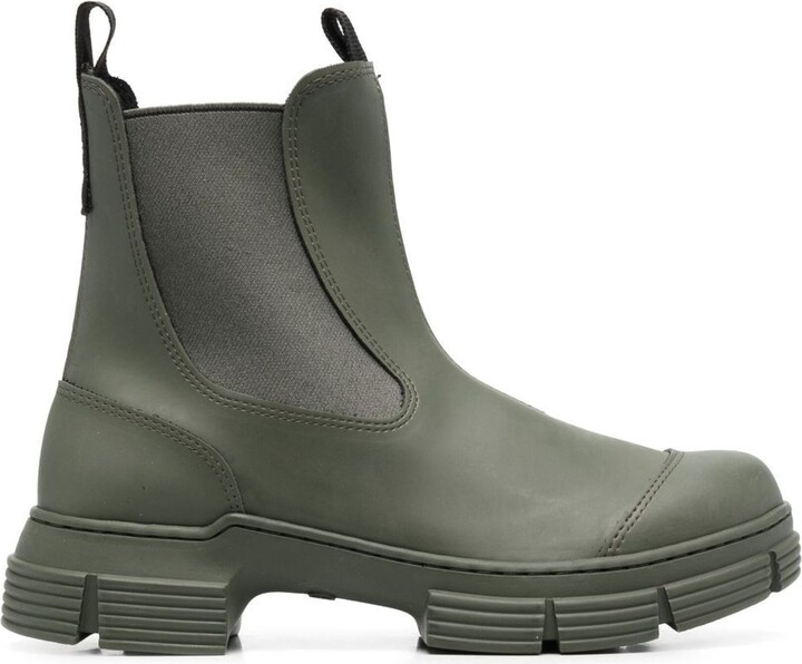 Ganni Rubber Chelsea Boots - ShopStyle