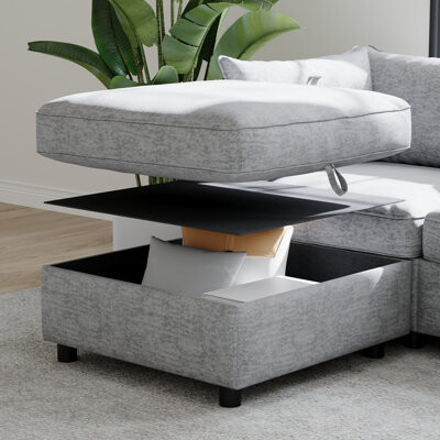 Hokku Designs Modular Sectional Sofa, Convertible Sofa Seat With ...