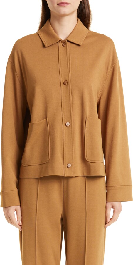 Max Mara Lampo Button Front Jersey Jacket - ShopStyle