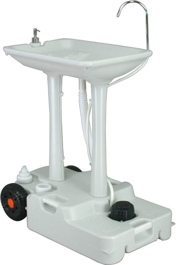 Hike Crew XL Portable Outdoor Foot Pump Camping Sink, 7 Gallon Handwash ...
