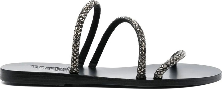 Ancient Greek Sandals Polytimi crystal-embellished sandals - ShopStyle