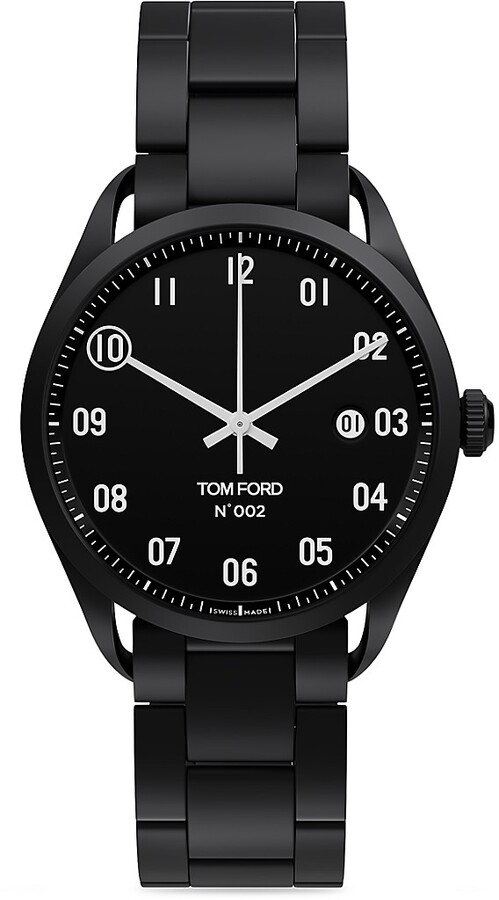 Tom Ford N.002 Automatic Dial Stainless Steel Watch - ShopStyle