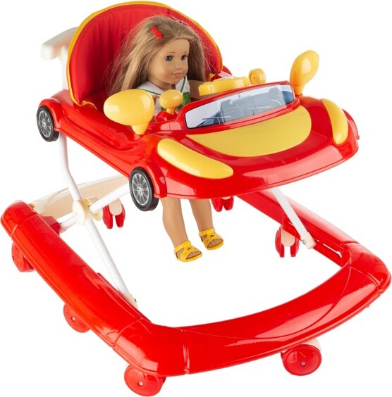 Toy Time Doll Walker-Baby Doll and Stuffed Animal Mobile Push Toy with ...