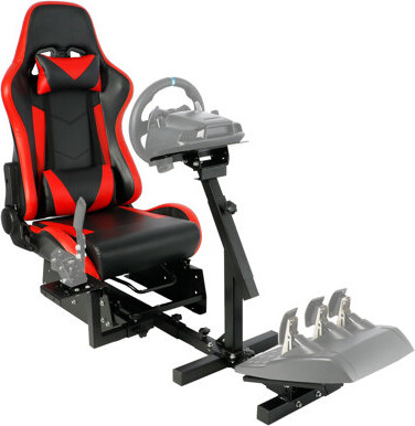 Anman Racing Simulator Wheel Stand with seat fit Logitech Thrustmaster ...