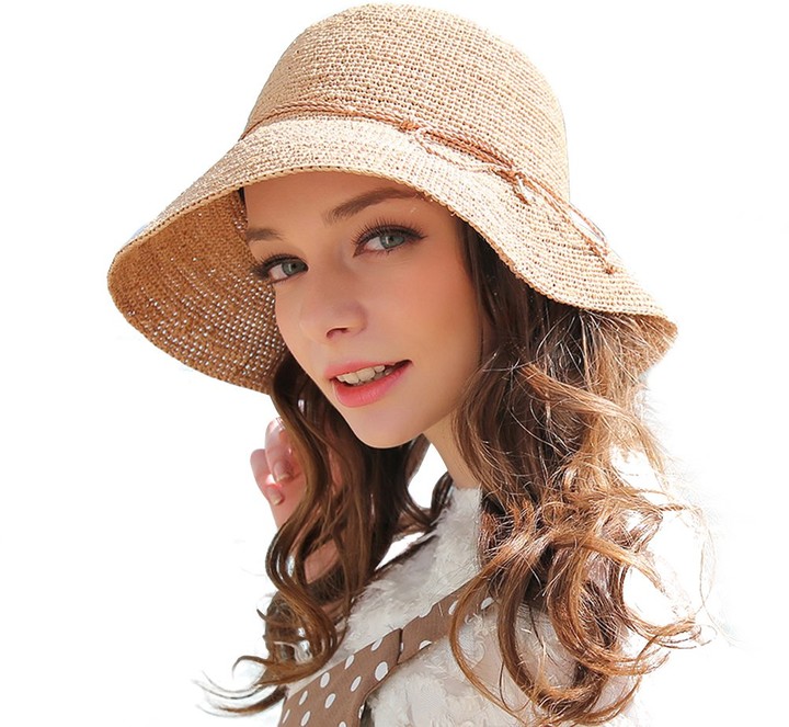 Sunshade Hat Foldable Handmade Fisherman Straw Hat Sunscreen Sw ...