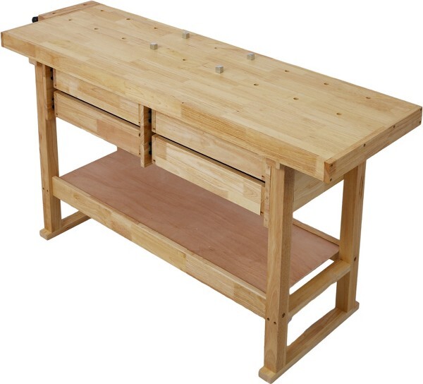 WhizMax 60in Workbench with 4 Drawers Wooden Workbench for Garage ...