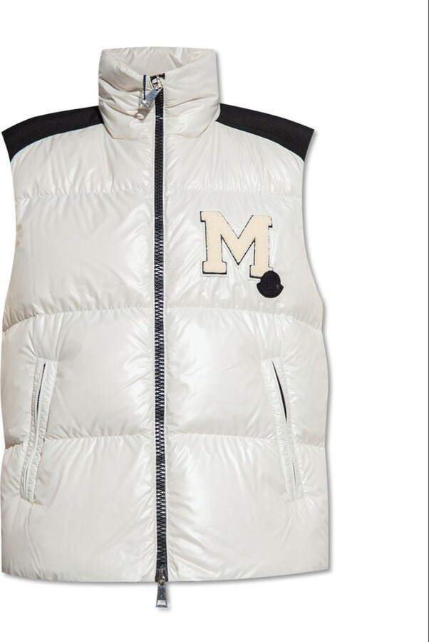 Moncler Logo Motif Patch Detail Padded Vest - ShopStyle