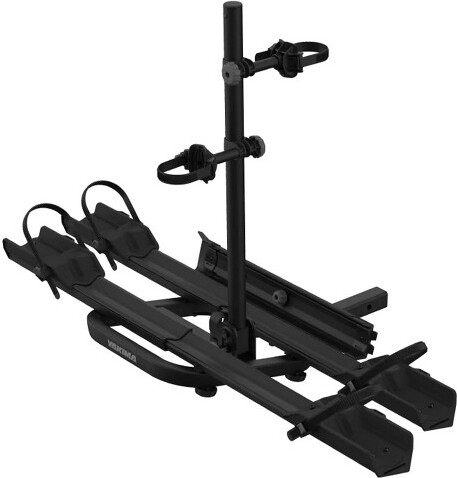 Yakima OnRamp LX 3 Position Dual Tray Hitch Bike Rack with Integrated Ramp, Wheel Straps, and ...
