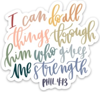 Etsy Bible Verse Magnet | Christian Fridge Philippians 413 Faith ...