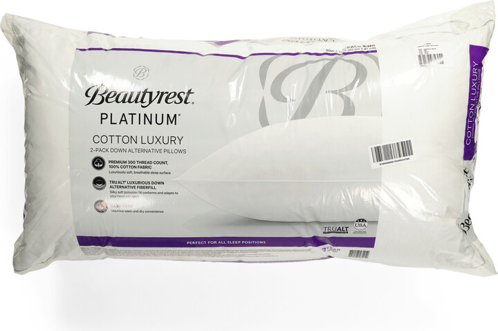 Beautyrest Platinum 2pk Comfort Dobby Pillows - ShopStyle