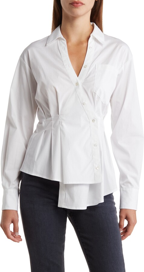 Veronica Beard Rosamund Button-Up Shirt - ShopStyle Tops