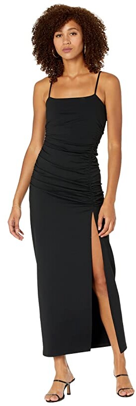 Susana Monaco String Rouched Slit Maxi Dress - ShopStyle