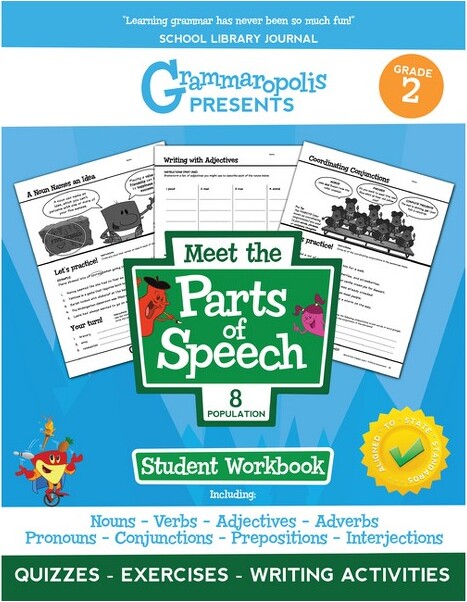 The Parts of Speech Workbook, Grade 2 - (Grammaropolis Grammar ...