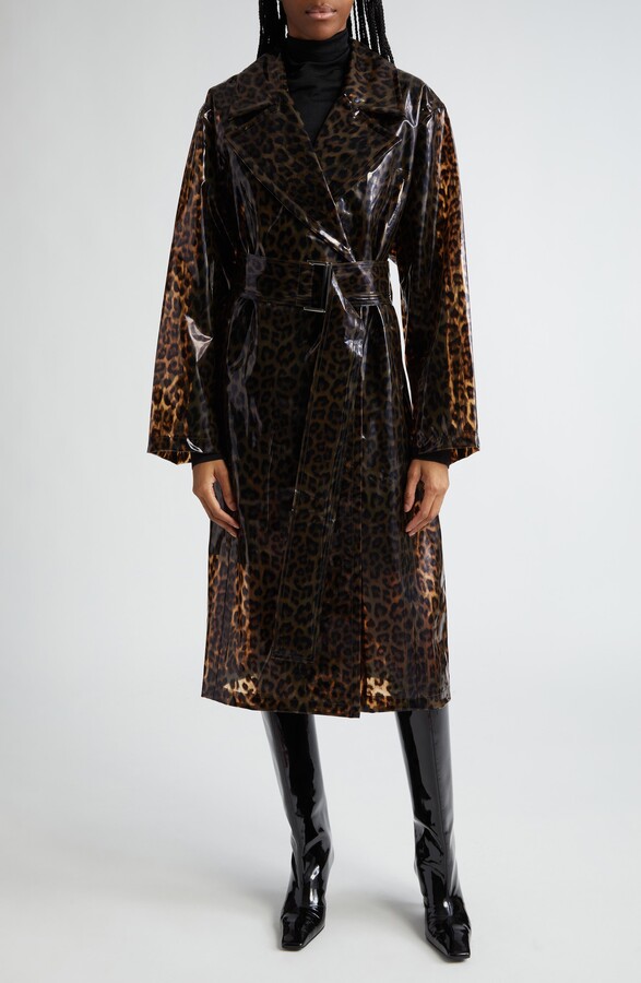Stand Studio Henriette Leopard Print Raincoat - ShopStyle Coats