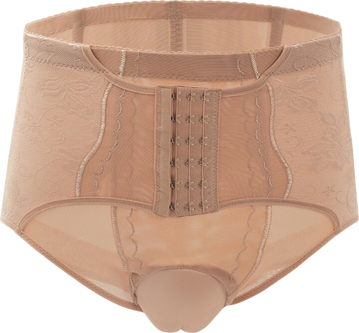 FEOYA Crossdresser Men Hiding Gaff Underpants Sissy Lace Shapewear ...