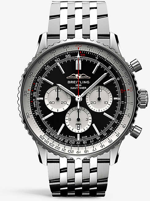 Breitling AB0137211B1A1 Navitimer B01 Chronograph stainless-steel ...