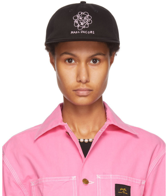 Marc Jacobs Black Heaven by Crazy Daisy Cap - ShopStyle Hats