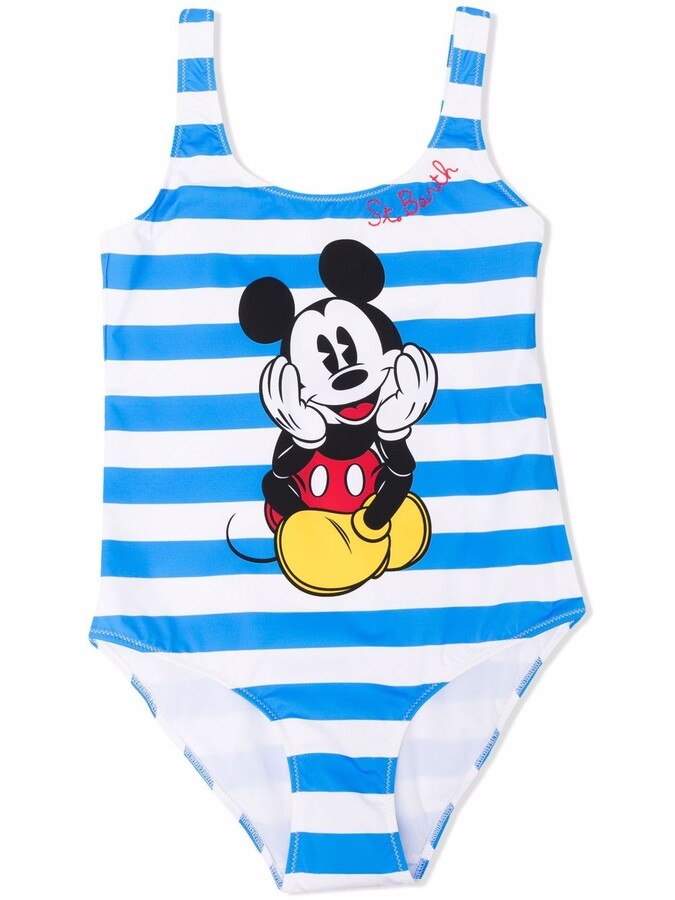 Mc2 Saint Barth Kids TEEN Mickey Mouse-print swimsuit - ShopStyle Girls ...