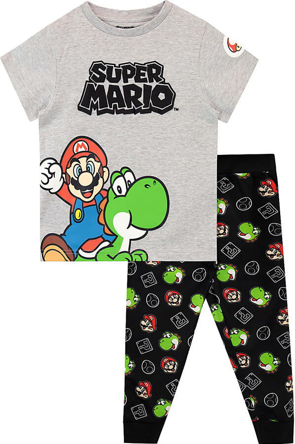 Vanilla Underground River Island Grey Super Mario Pyjamas Set ...