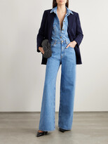 BLAZÉ MILANO Nariida Maya Java Embroidered High-rise Wide-leg Jeans ...