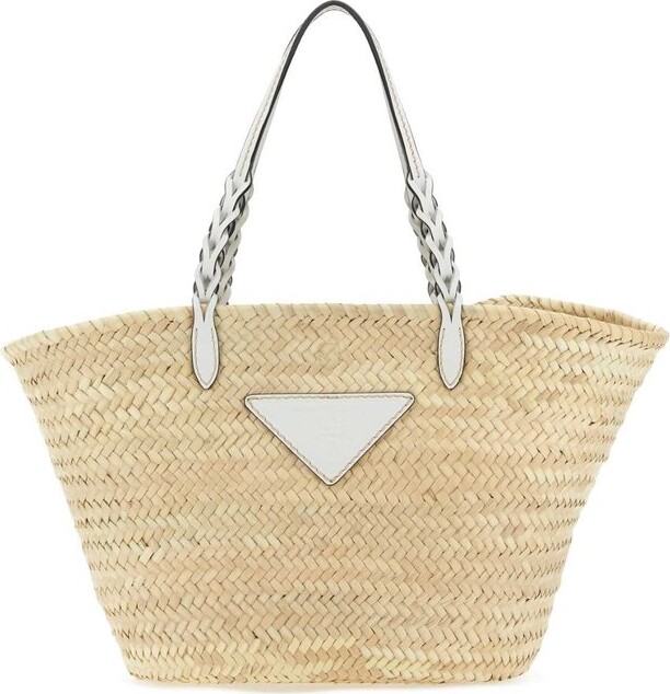 Prada Logo-Patch Shopping Bag - ShopStyle