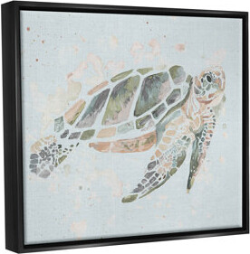 Bay Isle Home Tortoise Swimming Underwater Bubbles by Chelsea Goodrich ...