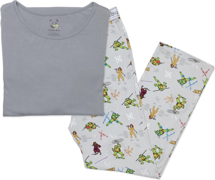 Bellabu Bear Men's Teenage Mutant Ninja Turtles Retro Pajama Set ...
