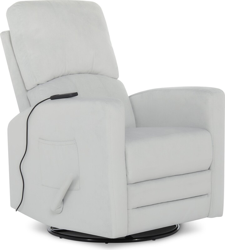 EPOWP Upholstered Faux Leather, Ergonomic Seating Glider Swivel, Rocker ...