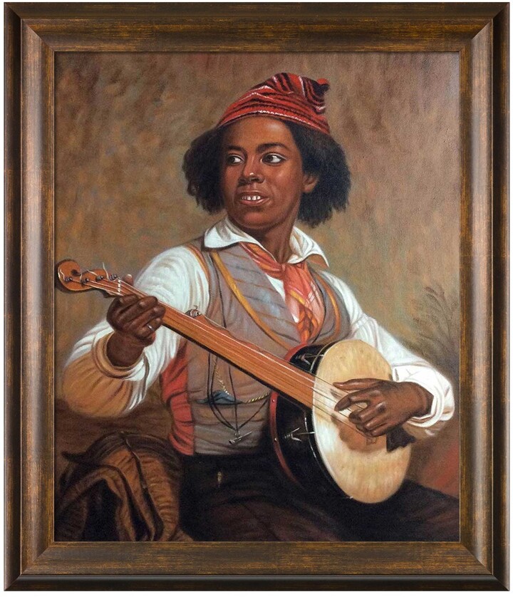 OVERSTOCK ART The Banjo Player Reproduction Oil Painting - ShopStyle
