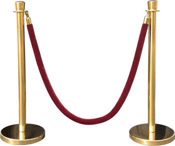 VIP Crowd Control Rope Stanchion (2 Taper Top/Flat Base + 6' Rope ...
