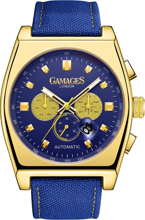 Gamages of London Retro Calibre Automatic Watch - ShopStyle