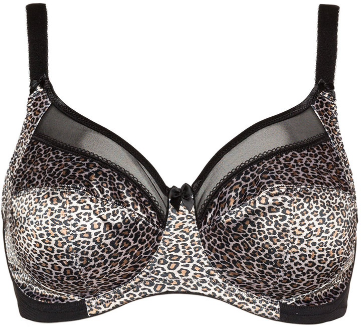 Goddess Plus Size Printed underwired bra - ShopStyle