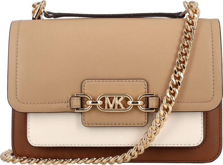 MICHAEL Michael Kors Heather Large Color-block Leather Shoulder Bag ...