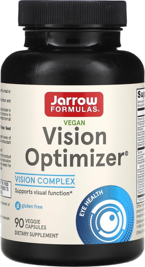 Jarrow Formulas Nutrition Vision Optimizer - 90 Veggie Capsules ...