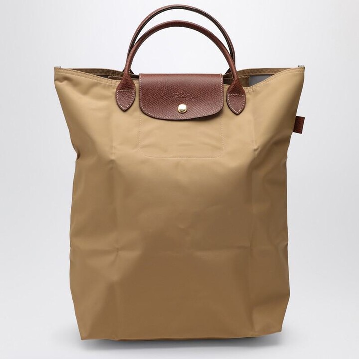 Longchamp Fawn-Coloured M Le Pliage Shopping Bag - ShopStyle