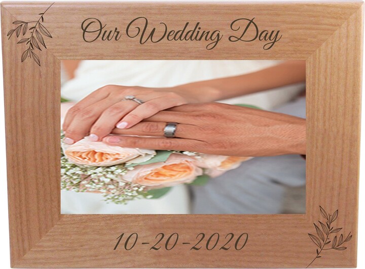 Etsy Our Wedding Day - Custom Personalized Real Natural Alder Wood ...