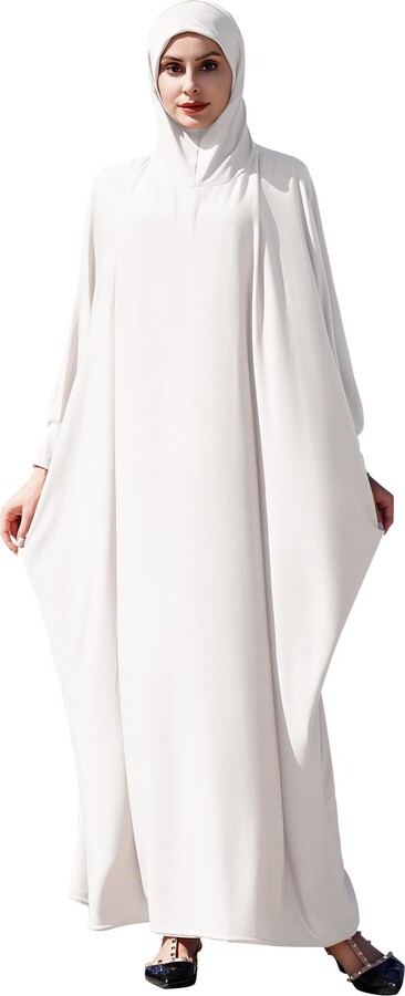 FYMNSI Abaya Caftan Dresses for Women UK Muslim Modest Dresses with ...