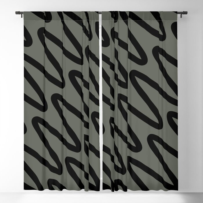 Society6 Black Dark Green Minimal Diagonal Zigzag Stripe Pattern 2023 ...