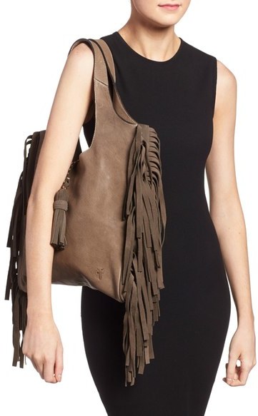 Frye 'Farrah' Fringed Buffalo Leather Shoulder Bag - ShopStyle