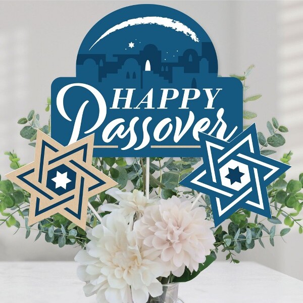 Big Dot of Happiness Happy Passover - Pesach Party Centerpiece Sticks ...