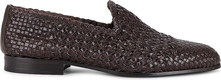 The Row Davis Loafer in Chocolate - ShopStyle Flats