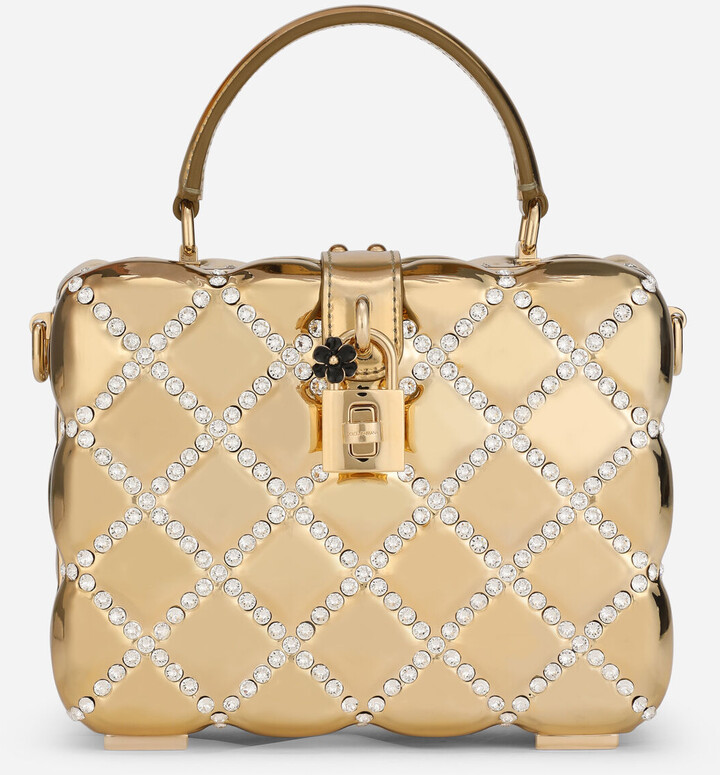 Dolce & Gabbana Resin Dolce Box bag with rhinestones - ShopStyle
