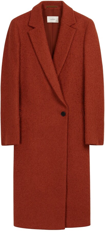 SUISTUDIO Alia Long Notch Lapel Coat - ShopStyle