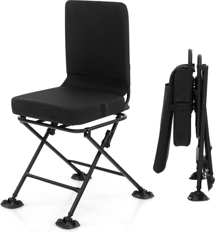 Skonyon Swivel Folding Chair with Backrest and Padded Cushion - ShopStyle