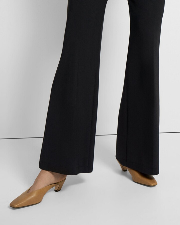 Theory Soft Square Toe Mule in Leather - ShopStyle