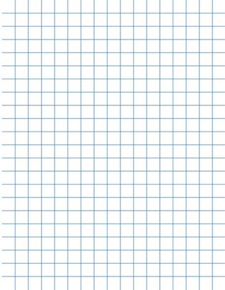 School Smart Graph Paper, 8-1/2 x 11 Inches, 1/2 Inch Rule, White, 500 ...