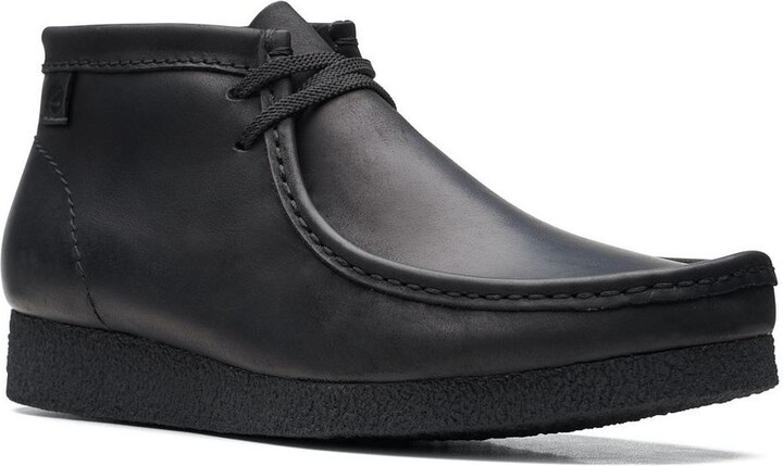 Clarks Shacre Boot Mens Leather Moc Toe Ankle Boots - ShopStyle