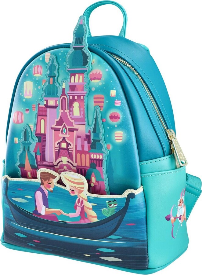 Loungefly Men's and Women's Tangled Princess Castle Mini Backpack ...